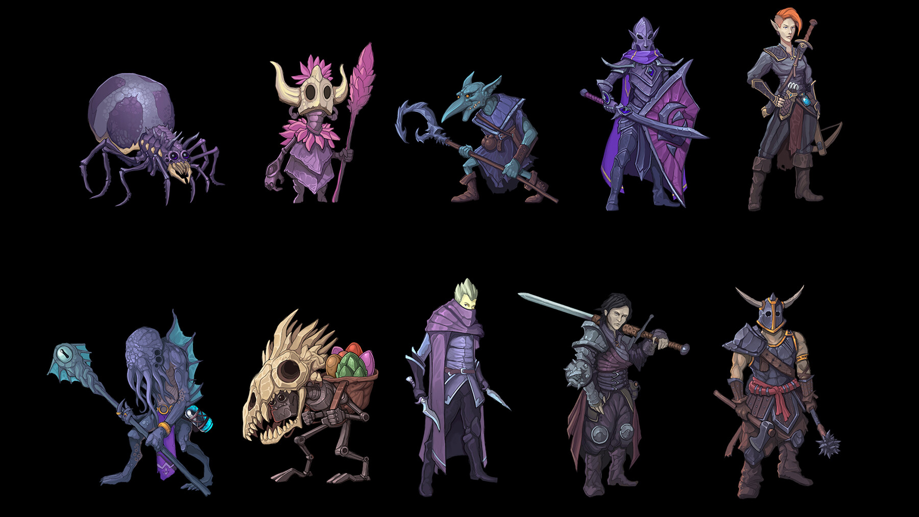 ArtStation - Characters Cards pack 02 | Game Assets