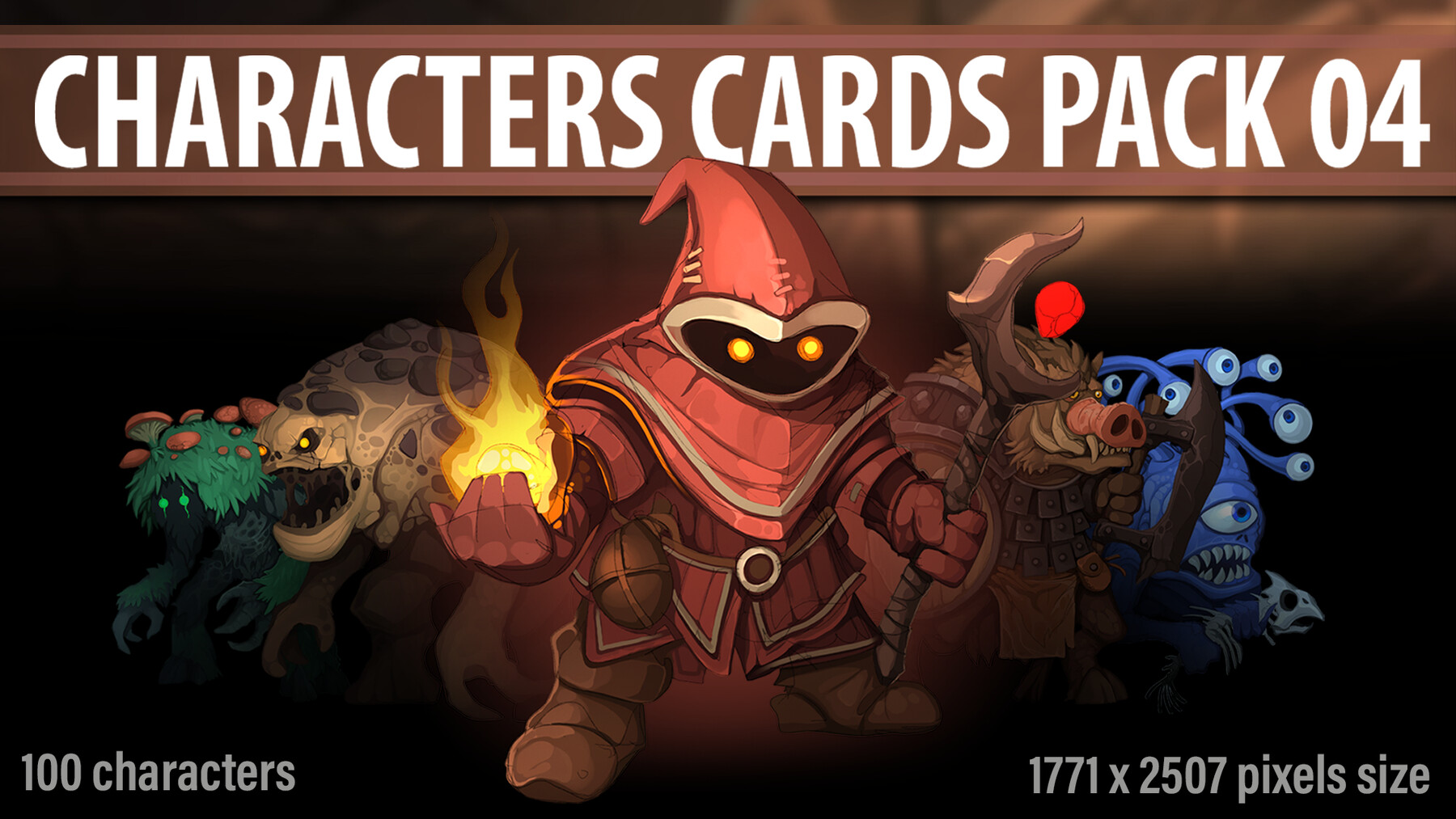 ArtStation - Characters Cards pack 04 | Game Assets