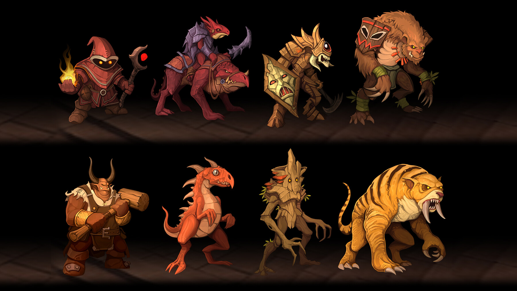 ArtStation - Characters Cards pack 04 | Game Assets