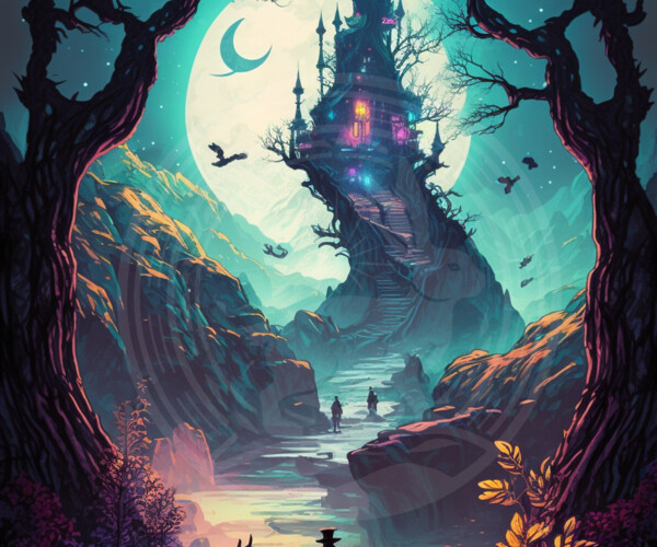 ArtStation - A Mysterious Land Poster - Digital (1) | Artworks
