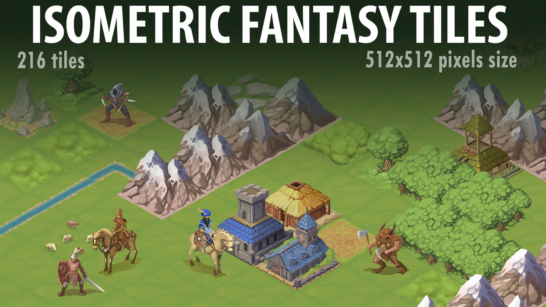 ArtStation - Isometric Fantasy Tiles | Game Assets
