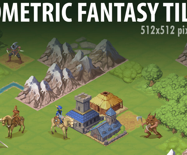 ArtStation - Isometric Fantasy Tiles | Game Assets