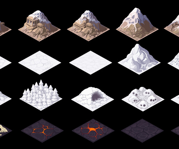 ArtStation - Isometric Fantasy Tiles | Game Assets