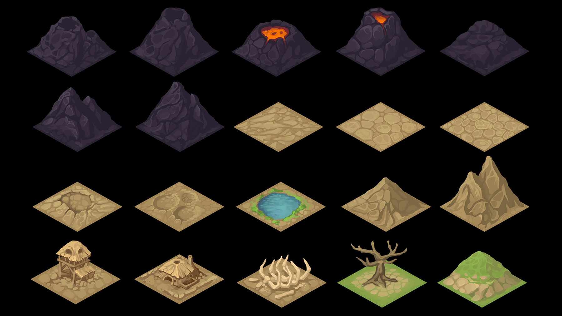 ArtStation - Isometric Fantasy Tiles | Game Assets