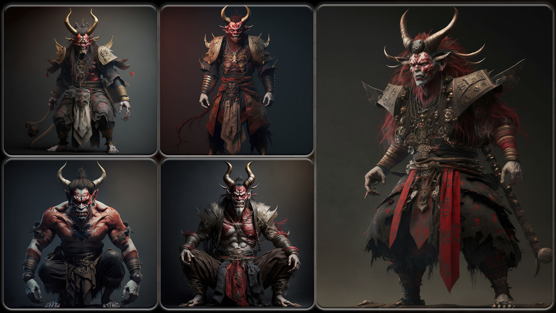 ArtStation - 200 Japanese Demon Reference Pack | 4K | v.4 | Artworks