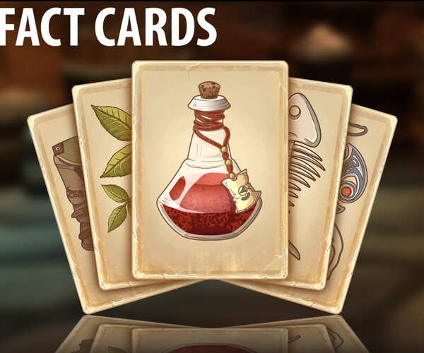 ArtStation - Artifact Cards | Game Assets