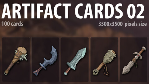 ArtStation - Artifact Cards 02 | Game Assets