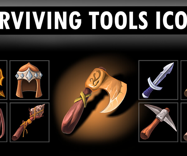 ArtStation - Surviving Tools Icons | Game Assets