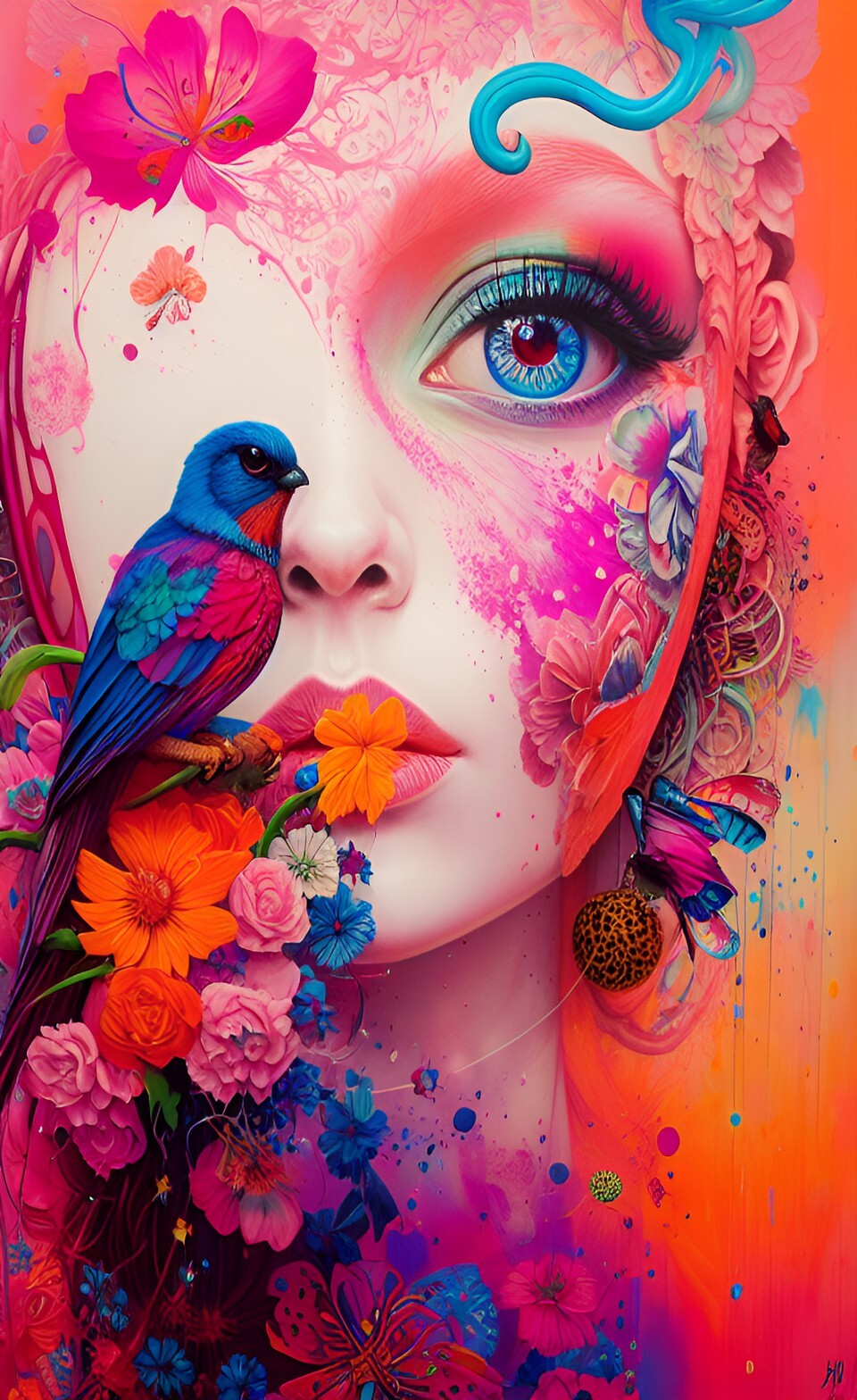 ArtStation - expressionism Splatter flat 3210-jpg pack wombo art | Artworks