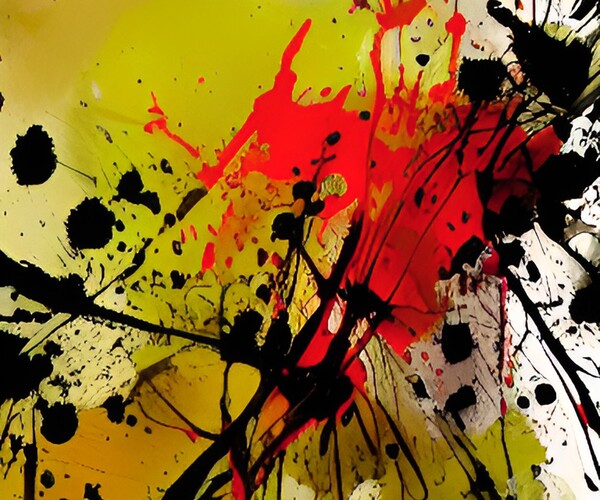 ArtStation - expressionism Splatter flat 3210-jpg pack wombo art | Artworks