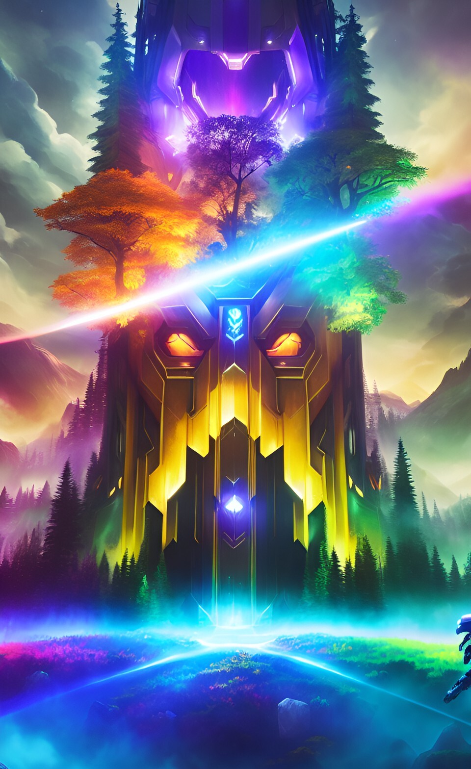 ArtStation - enchanted forest of destiny in halo world 3890-jpg pack ...