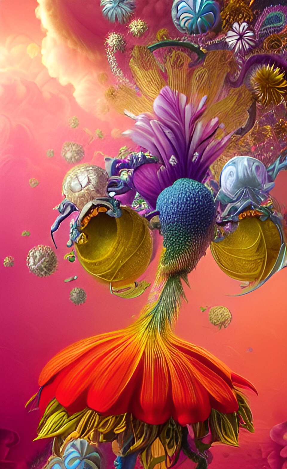 ArtStation - mechanical android flower 6680 -jpg pack wombo art | Artworks