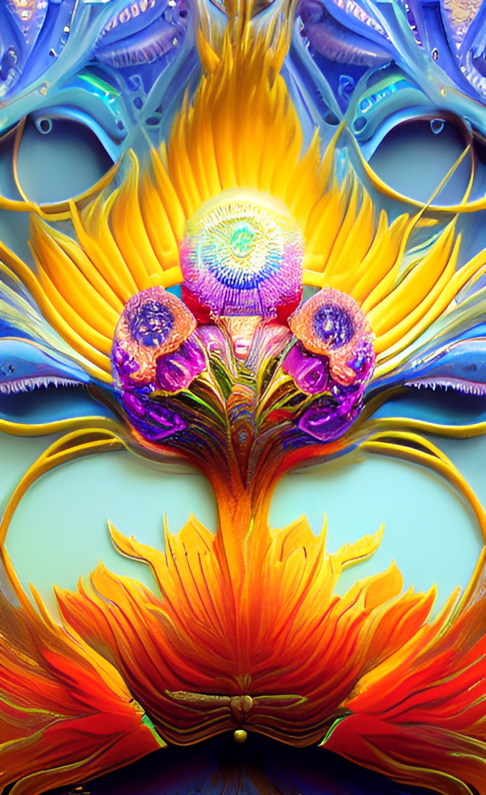 ArtStation - mechanical android flower 6680 -jpg pack wombo art | Artworks