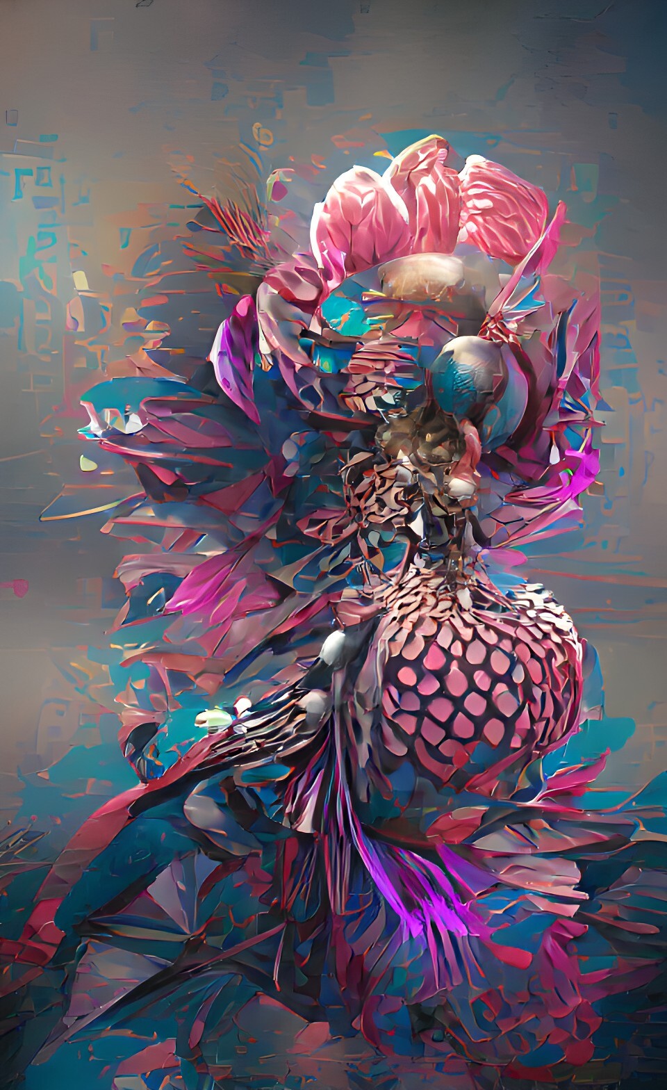 ArtStation - mechanical android flower 6680 -jpg pack wombo art | Artworks
