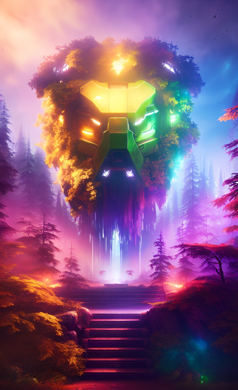 ArtStation - enchanted forest of destiny in halo world 3890-jpg pack ...