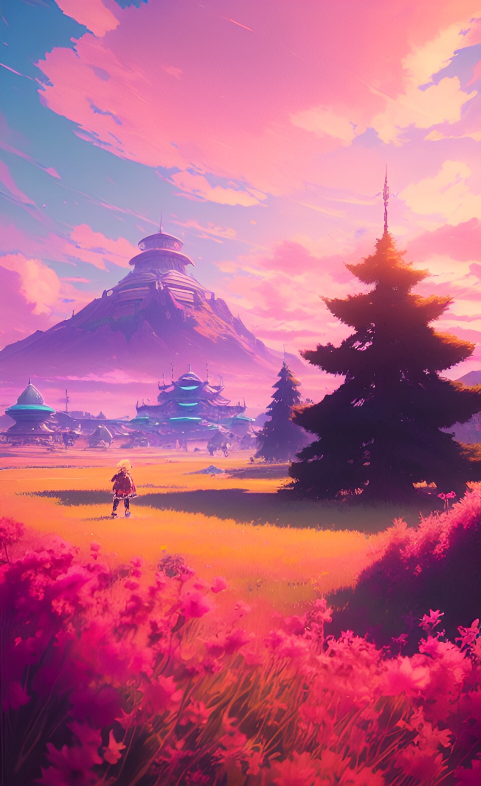 ArtStation - landscape of an anime field 6000-jpg pack wombo art | Artworks