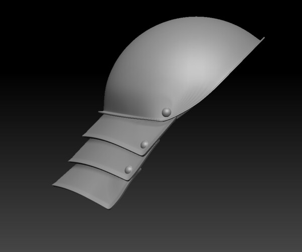 ArtStation - High-poly model knight pauldron | Resources
