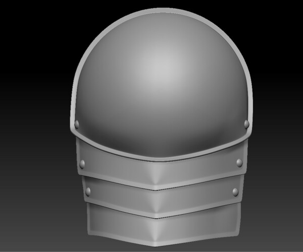 ArtStation - High-poly model knight pauldron | Resources