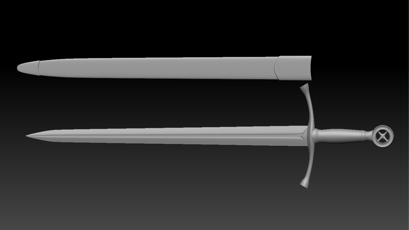 ArtStation - High-poly model sword sheath | Resources