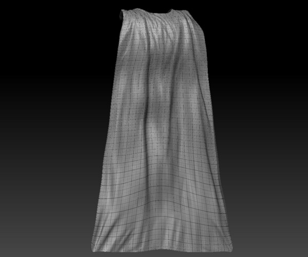 ArtStation - High-poly model knight's cloak | Resources