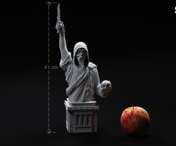 ArtStation - Scream - 3D Printable Statue Fanart | Resources