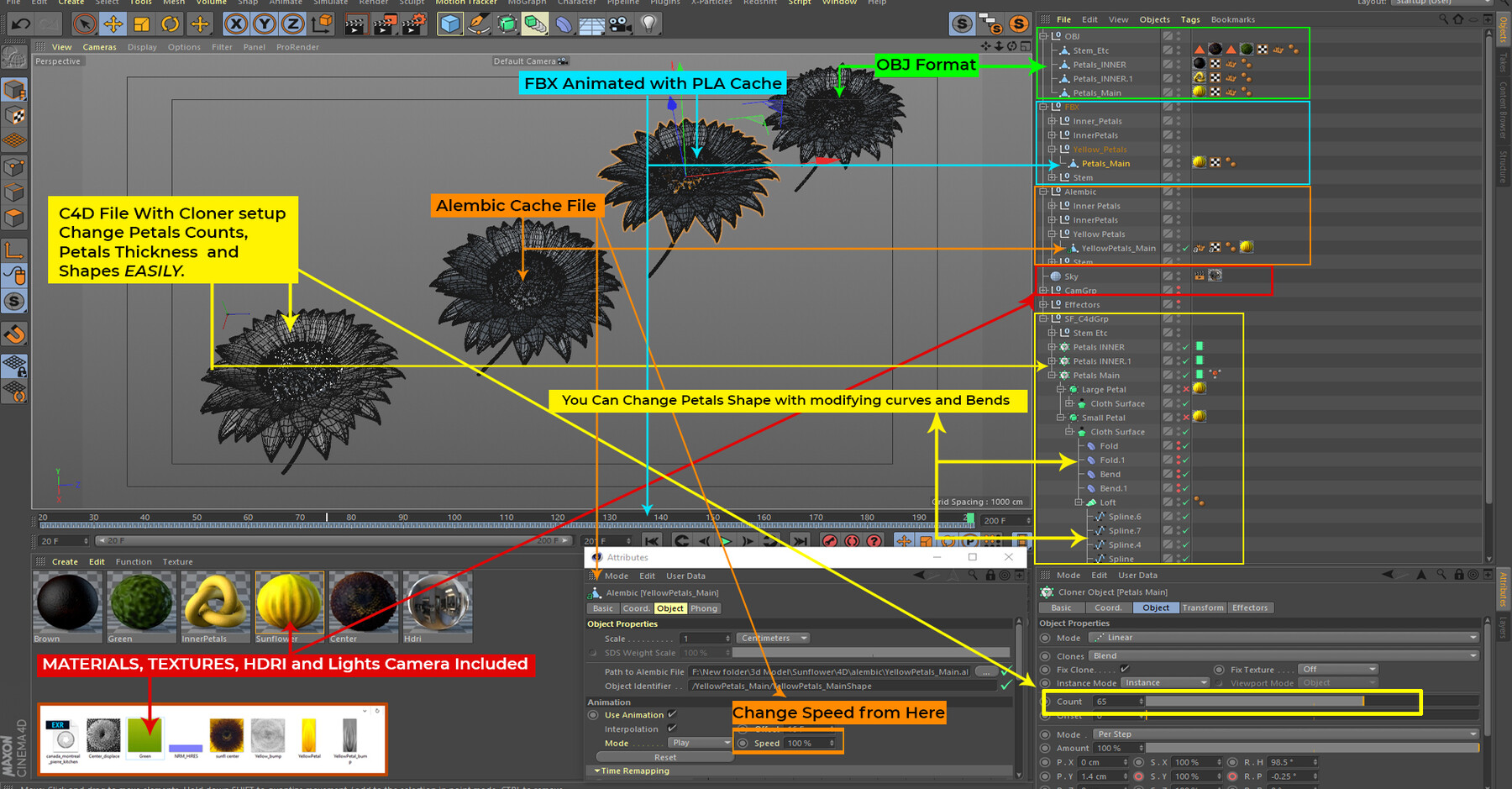 ArtStation - 3d Sunflower Animated | Resources