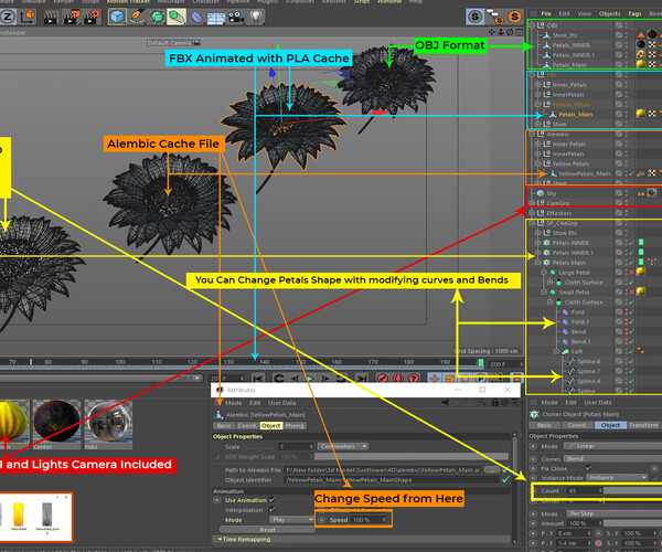 ArtStation - 3d Sunflower Animated | Resources