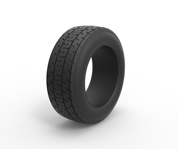 ArtStation - 3D printable Diecast Dirt Sprint racing front tire 4 Scale ...