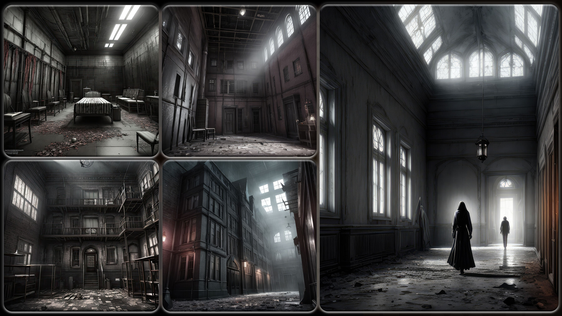 ArtStation - 600 Asylum | Interior - Exterior Reference Pack | 4K | v.1 ...