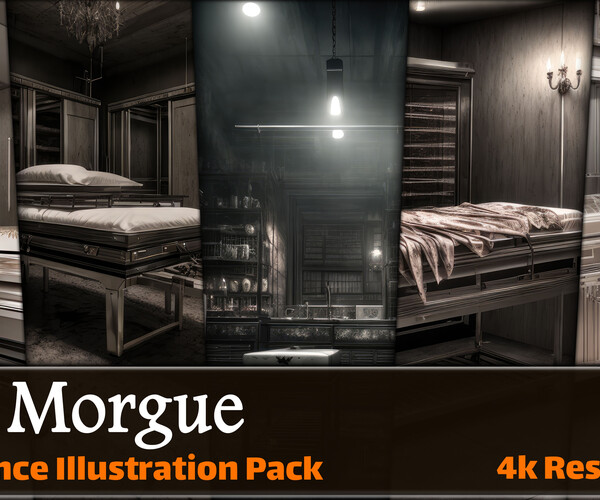 ArtStation - 300 Morgue | Interior Reference Pack | 4K | v.2 | Artworks