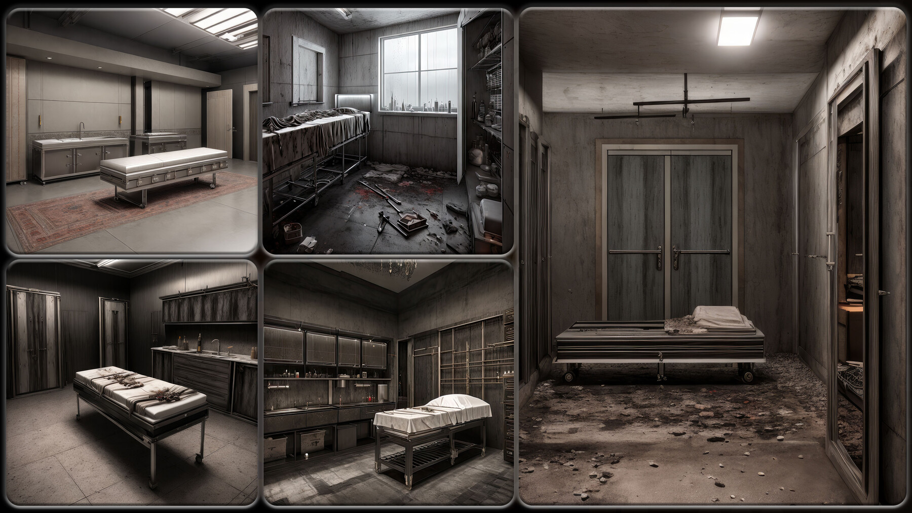 ArtStation - 300 Morgue | Interior Reference Pack | 4K | v.2 | Artworks