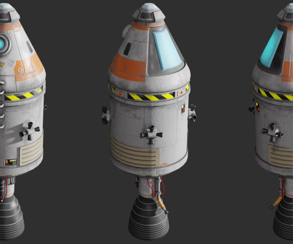 ArtStation - Cartoon Rocket | Game Assets