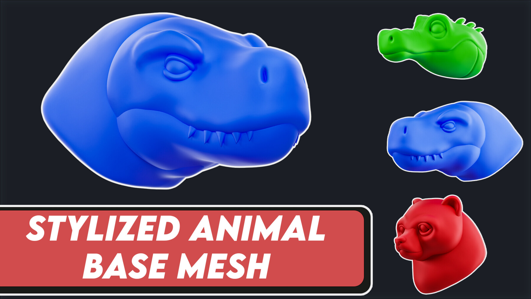ArtStation - Stylized Animals Base Mesh | Resources