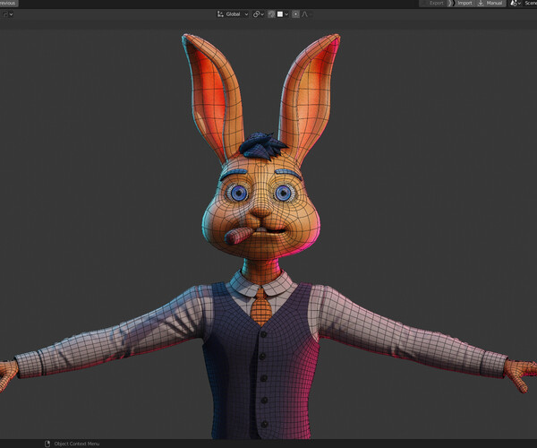 ArtStation - Rabbit Boss - 3D Modeling - Blender | Game Assets