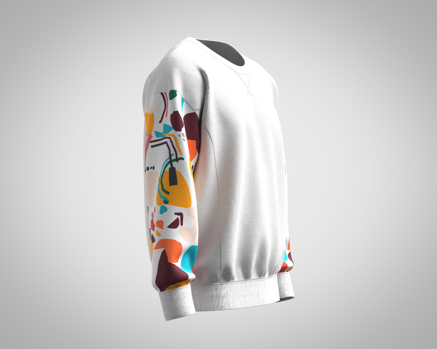 ArtStation - Printed Sleeve Sweatshirt | Resources