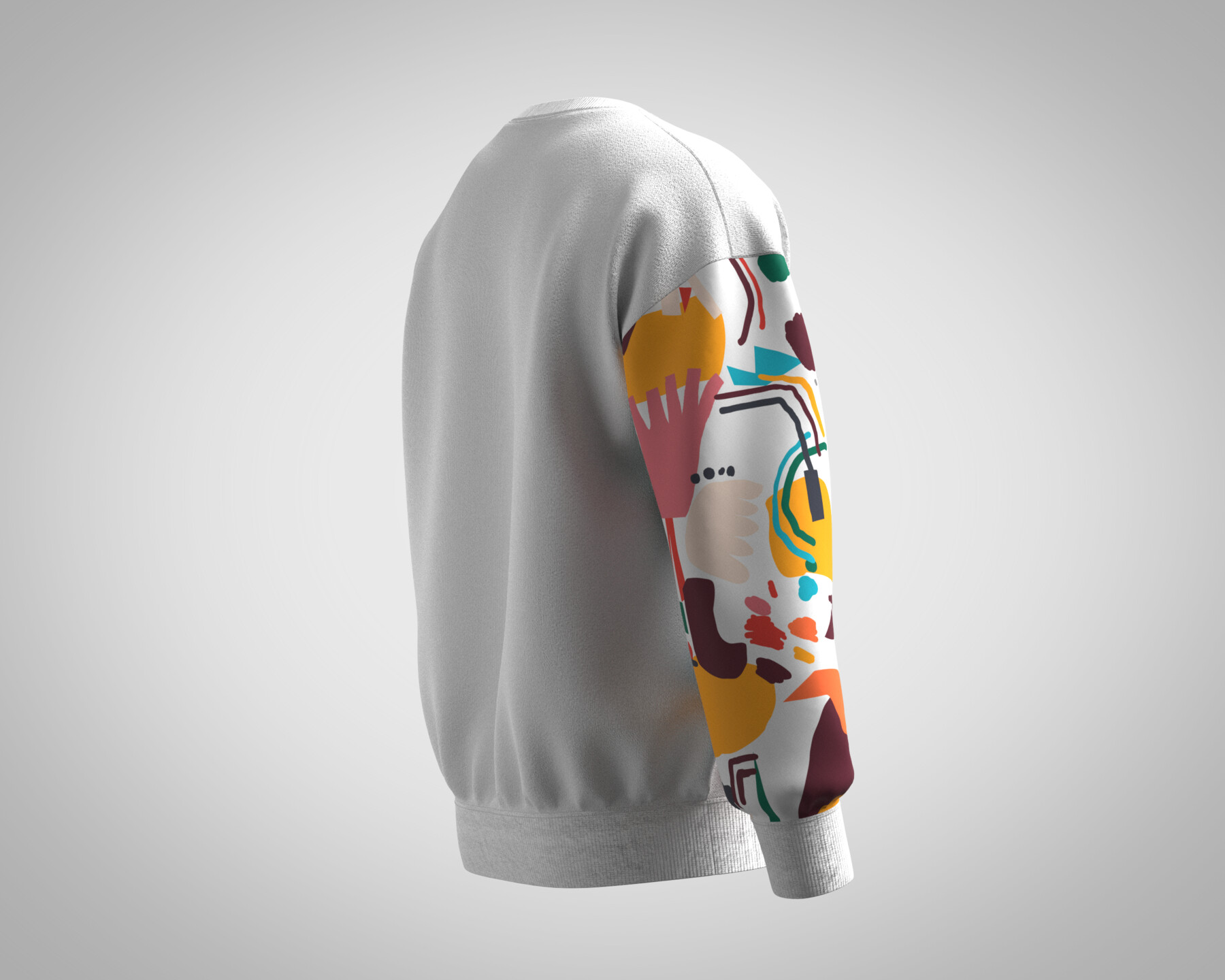 ArtStation - Printed Sleeve Sweatshirt | Resources