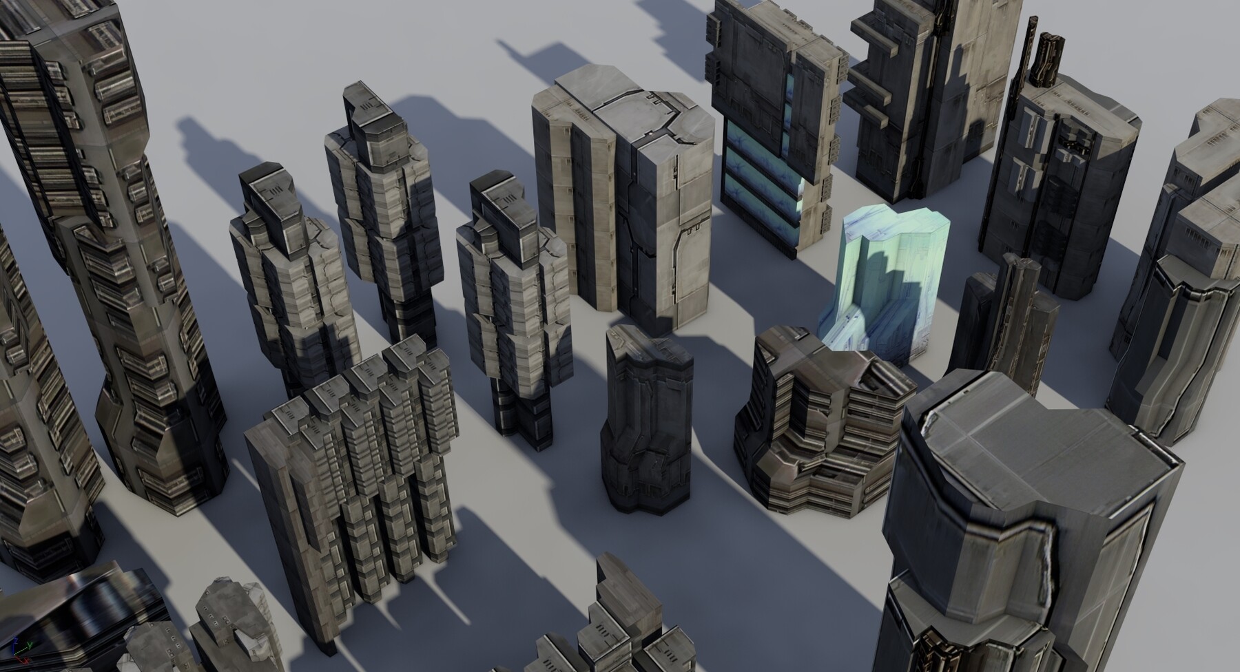 ArtStation - futuristic architecture set - 10 | Game Assets