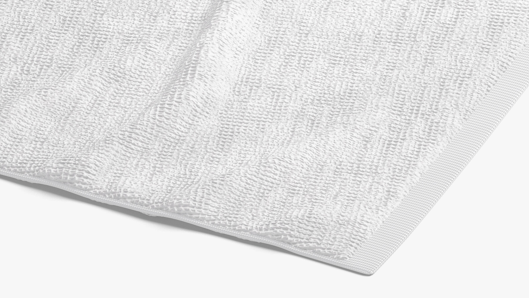 ArtStation - White Bath Towel - flat crumpled beach pool jack-towel ...