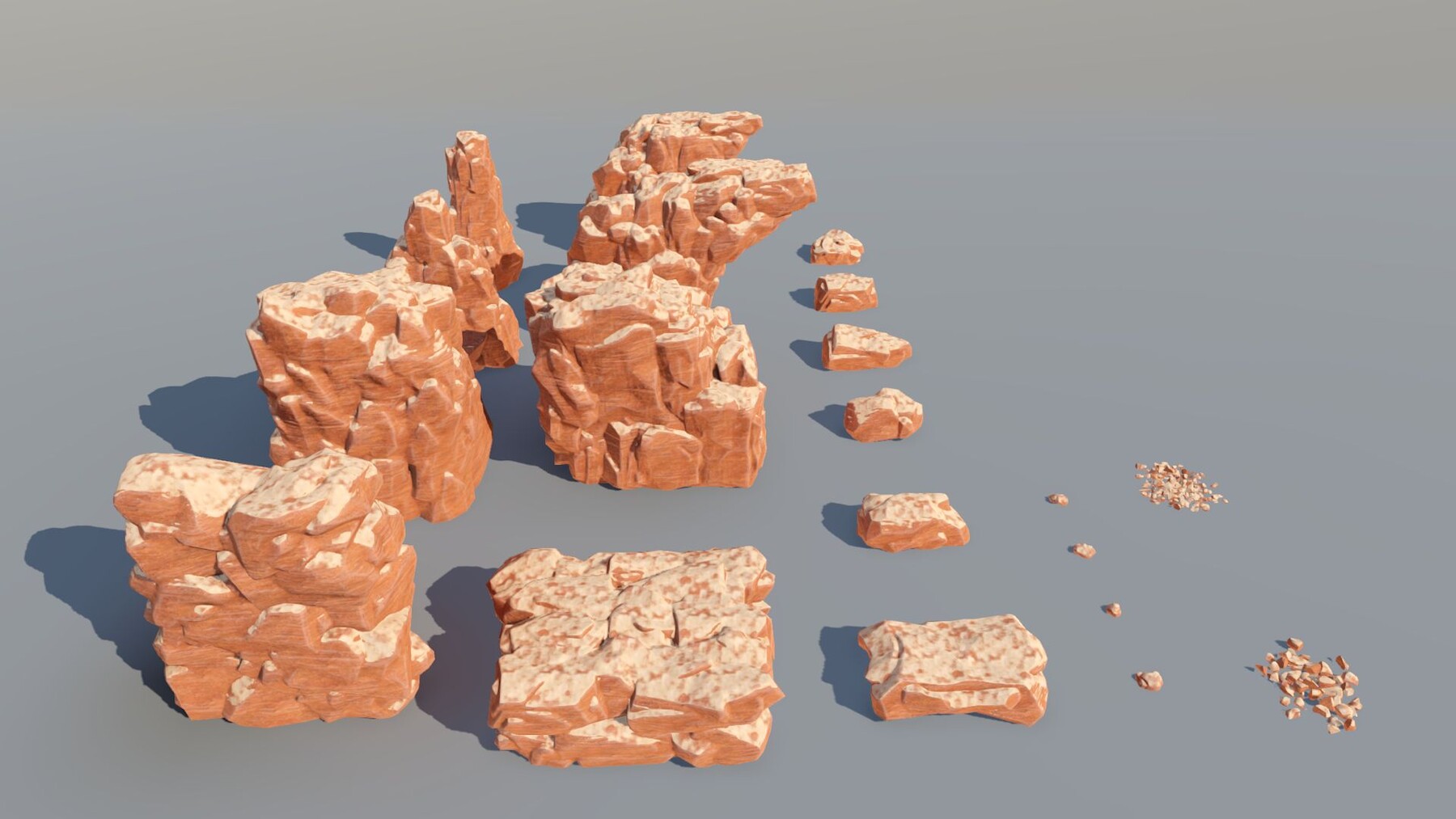 ArtStation - Godot Cliffs & Rocks Asset Pack 1 | Game Assets