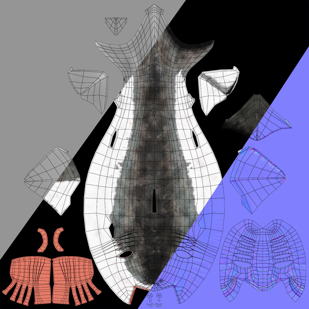 ArtStation - 3D Model: Great White Shark Rigged | Resources