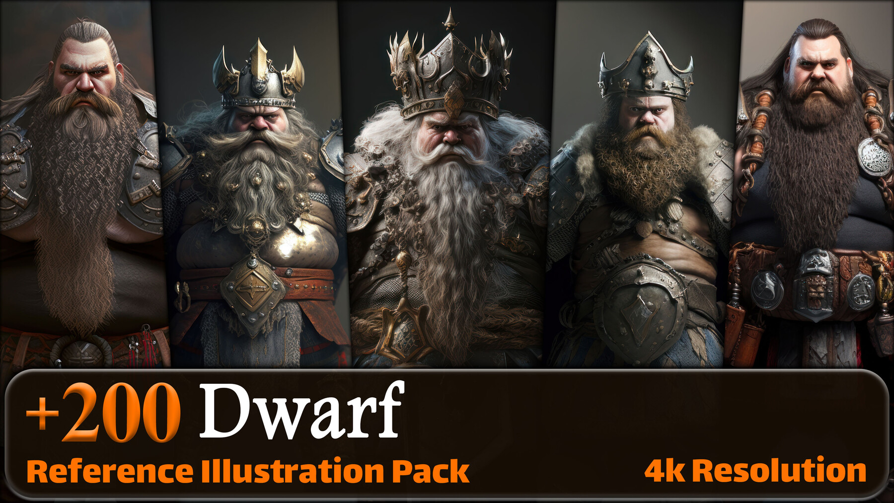 ArtStation - 200 Dwarf Reference Pack | 4K | v.15 | Artworks