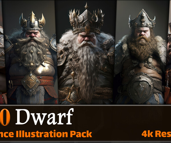 ArtStation - 200 Dwarf Reference Pack | 4K | v.15 | Artworks
