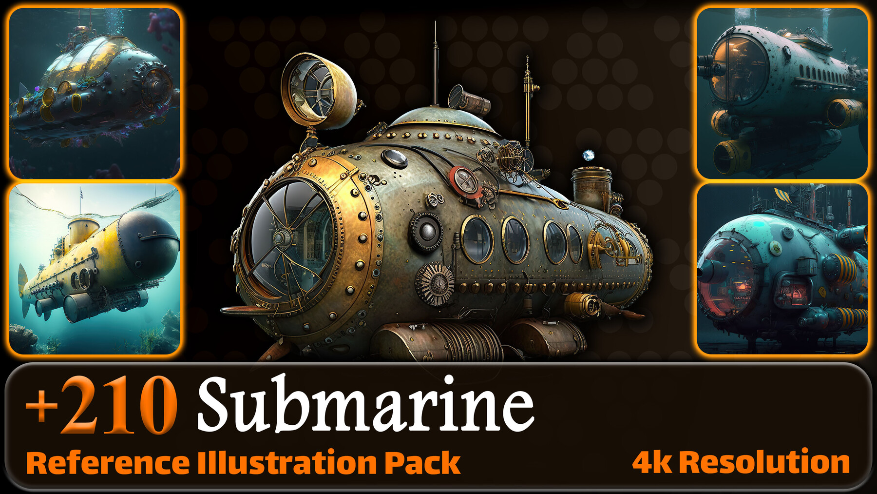 ArtStation - 210 Submarine Reference Pack | 4K | v.1 | Artworks