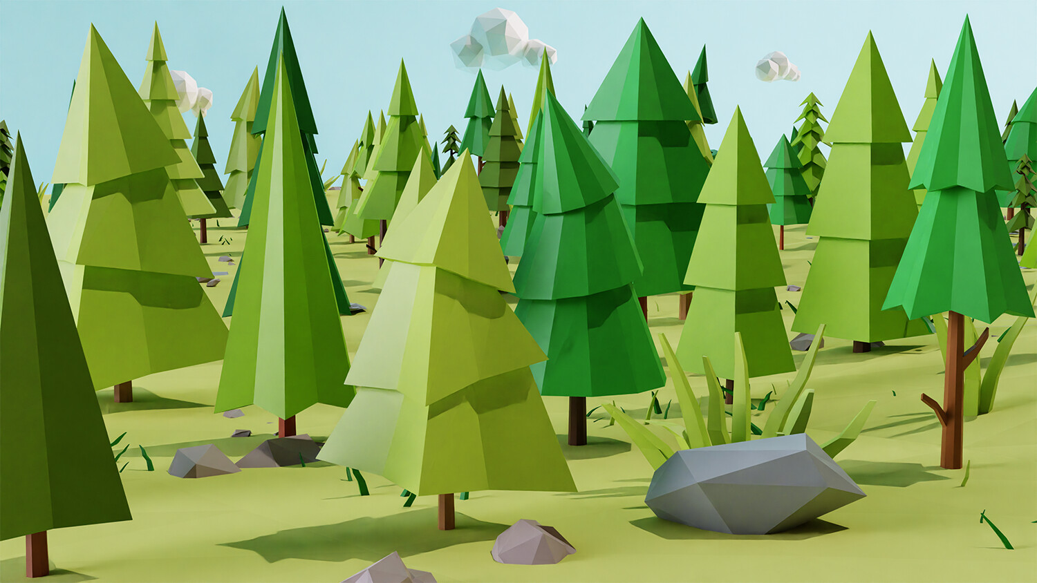 ArtStation - Low Poly Tree VOL02 | Game Assets