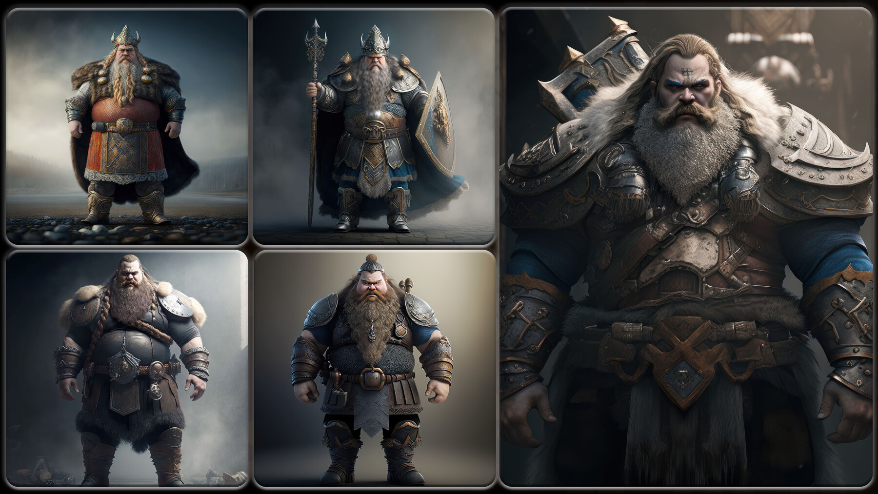 ArtStation - 200 Dwarf Reference Pack | 4K | v.15 | Artworks