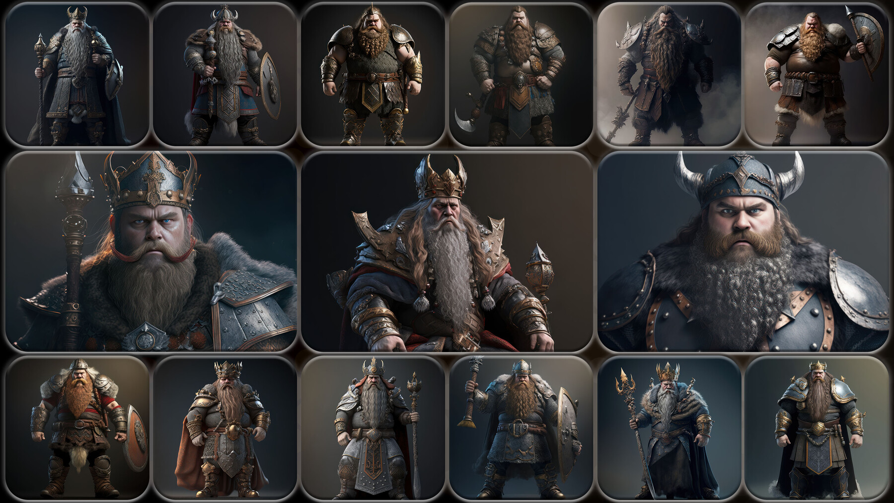 ArtStation - 200 Dwarf Reference Pack | 4K | v.15 | Artworks