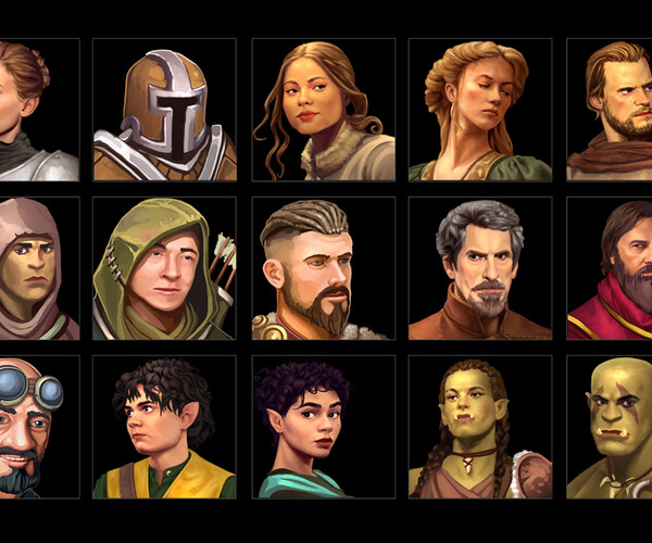 ArtStation - RPG Avatars 01 | Game Assets