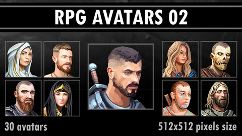 ArtStation - RPG Avatars 02 | Game Assets