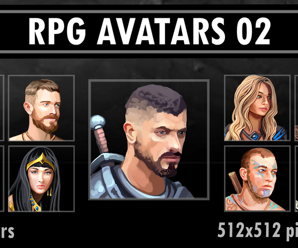 ArtStation - RPG Avatars 02 | Game Assets