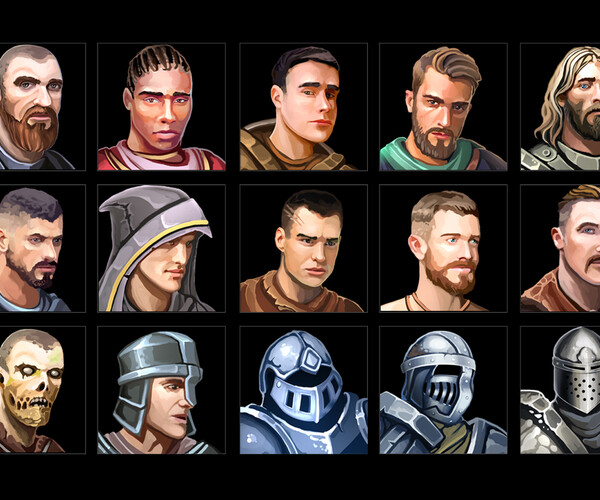 ArtStation - RPG Avatars 02 | Game Assets